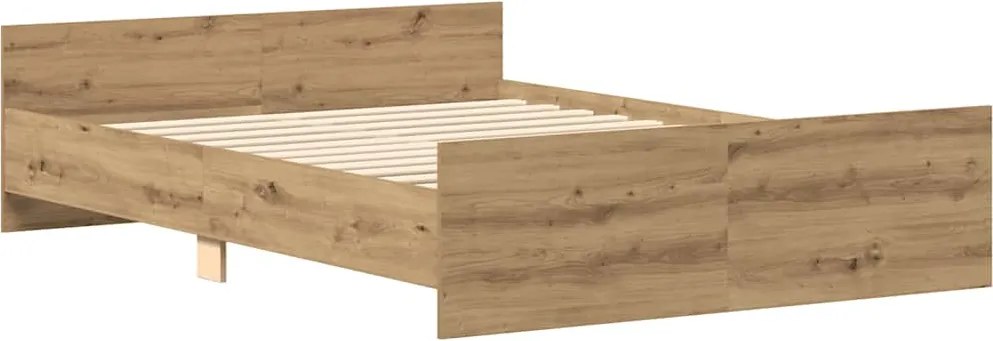 Rám postele bez matrace Řemeslnický dub Dřevěné konstrukce 3328741