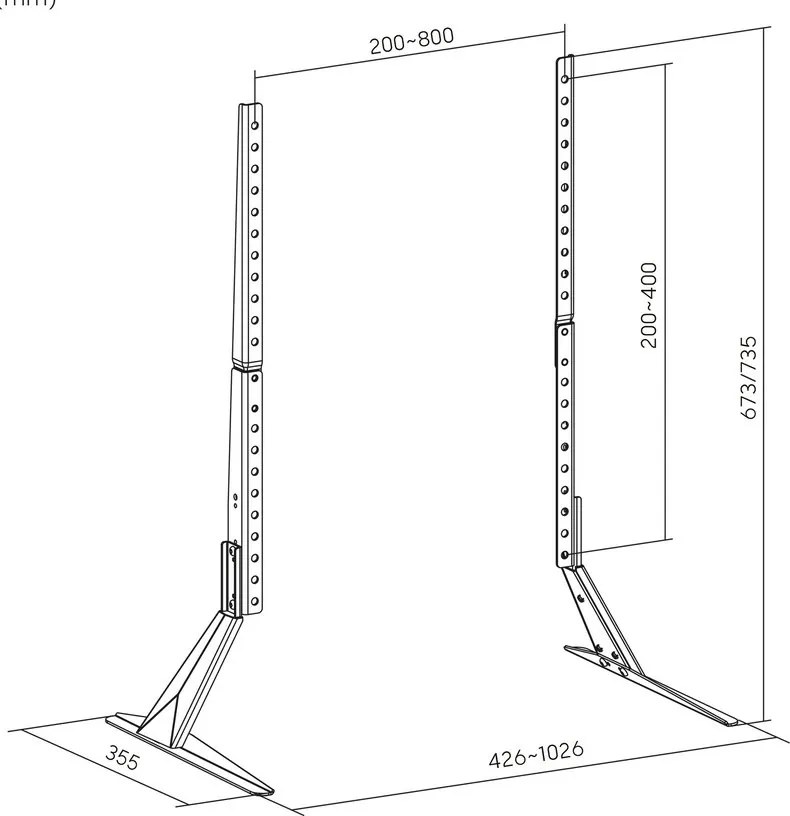 Univerzální stojan TV 23"-75" Krüger&Matz KM1309