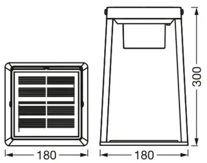 Ledvance - LED RGBW Stmívatelná solární lampa TABLE LED/2,5W/3,7V IP44