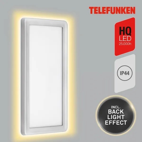 Telefunken 313604TF - LED Venkovní nástěnné svítidlo LED/16W/230V IP44 stříbrná