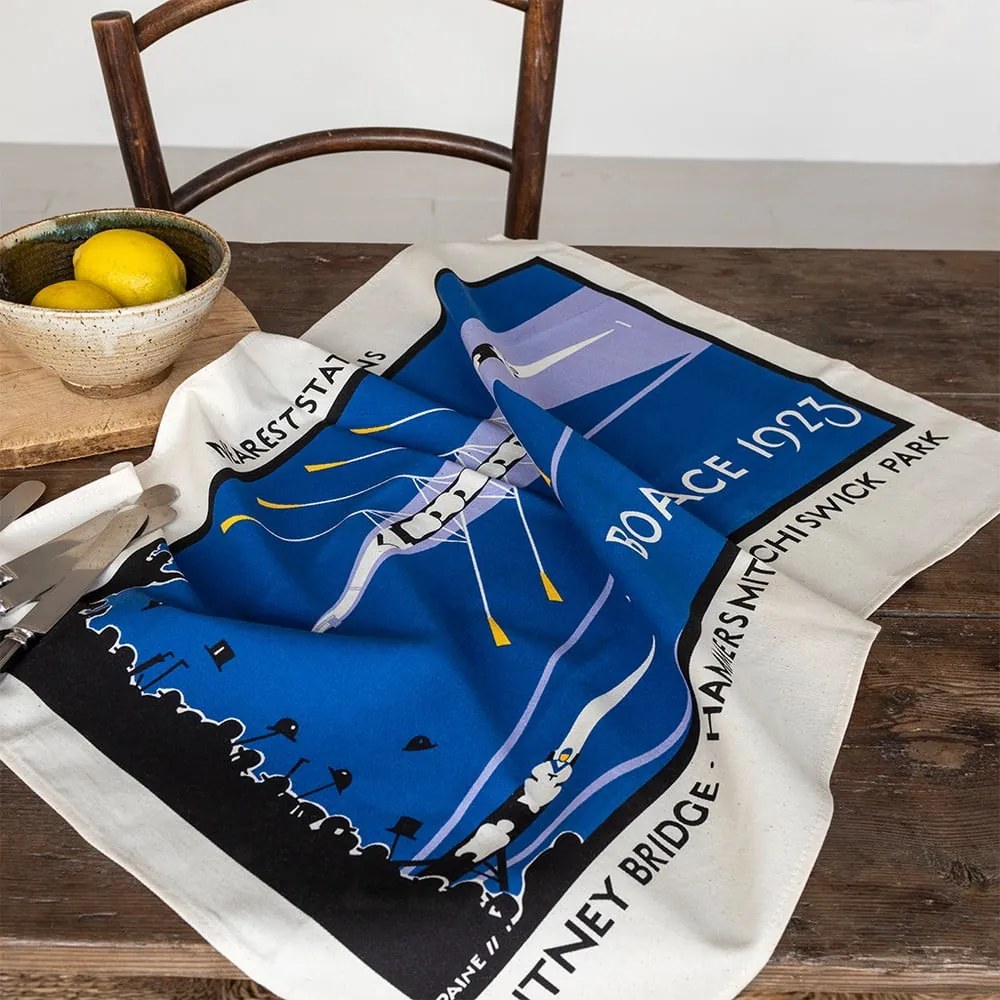 Bavlněná utěrka 50x70 cm Boat Race – Rex London
