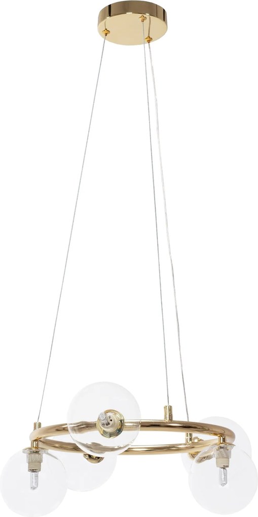 Toolight Toolight, stropní svítidlo skleněné koule 5xG9 APP1158-6CP, zlatá, OSW-04690