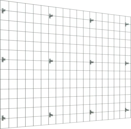 Treláž – opora pro rostliny 195 × 285 cm ✔ S 12 držáky pro montáž na stěnu