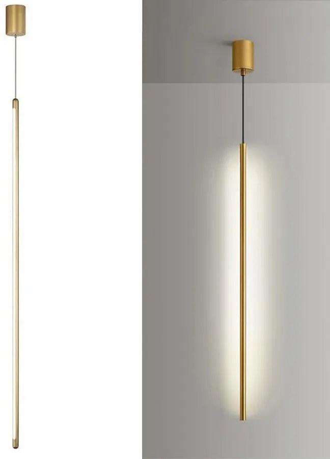 Toolight Stropní svítidlo LED APP1414-C GOLD 100cm