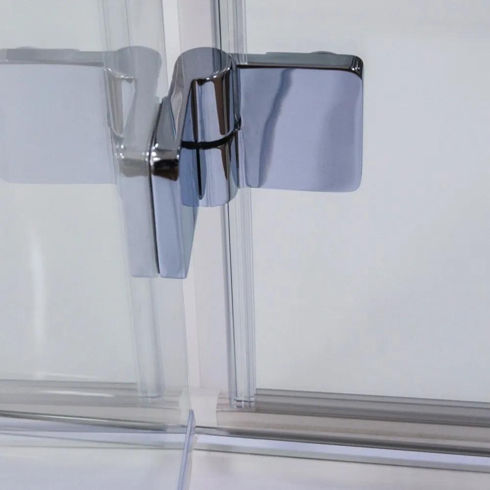 Skládací sprchové dveře s otočným systémem pro instalaci do niky TZNL1, TZNP1 2012 mm 467–492 1175–1210 Transparent O Brillant Levá TZNL1/1200 739-120000L-00-02