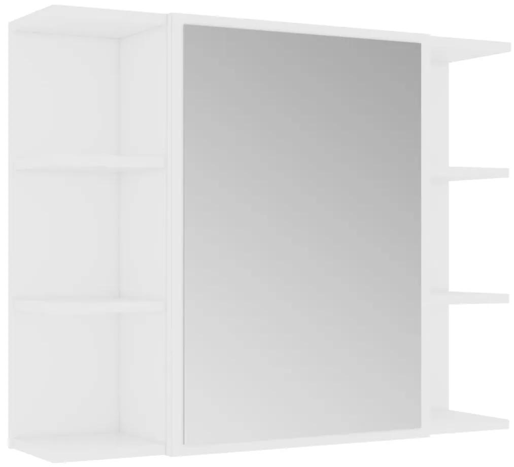 3dílná koupelnová sestava bílá kompozitní dřevo,  3056952