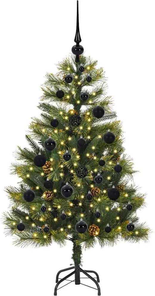 Umělý sklopný vánoční stromeček s kužely Zelená 120 cm 3395072