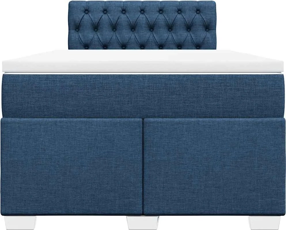 Box spring postel s matrací černá 120x190 cm textil 3285840