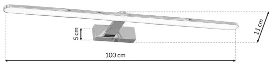 LED Koupelnové nástěnné svítidlo SPLASH 1xLED/21W/230V IP44