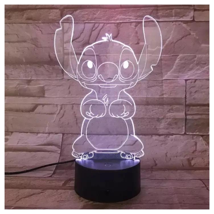 3D LED Lampička Stitch