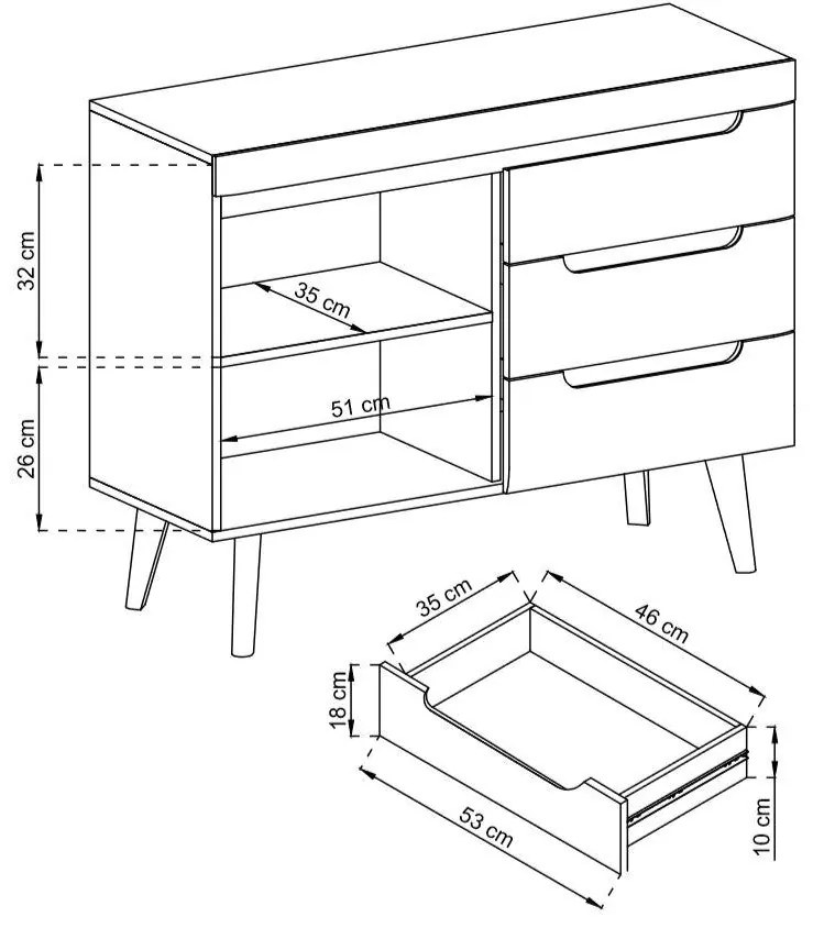 Nordi a | komoda NKSZ107 | artisan