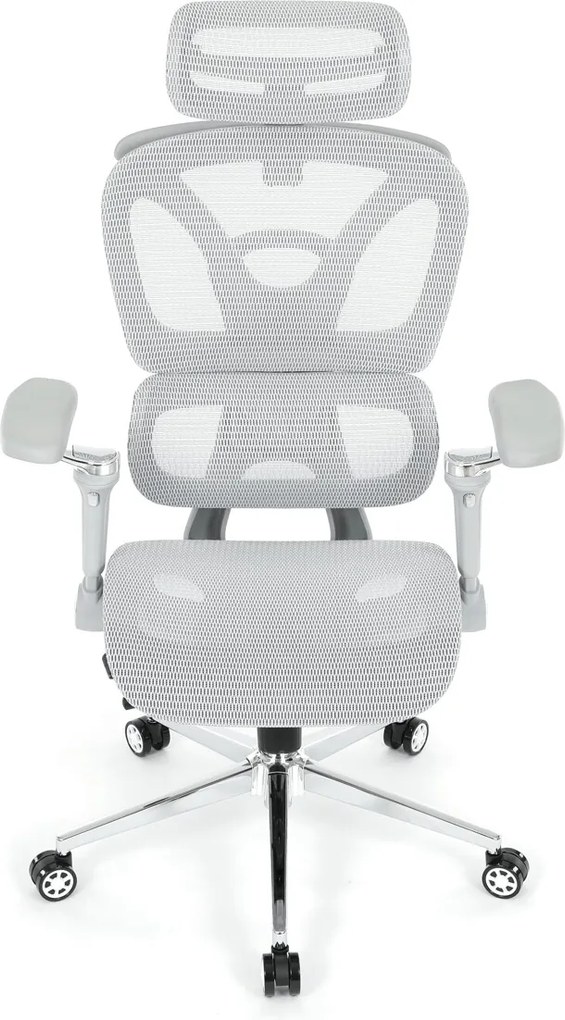 Ergonomická kancelářská židle FORCE - šedá síťovina