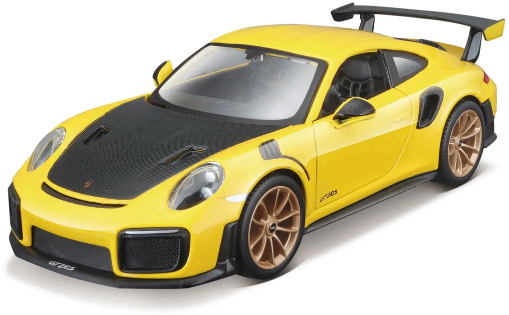 Maisto - Stavebnice - Porsche 911 GT2 RS, žlutá, 1:24