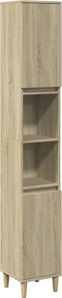 3dílný set koupelnového nábytku dub sonoma kompozitní dřevo 3307670