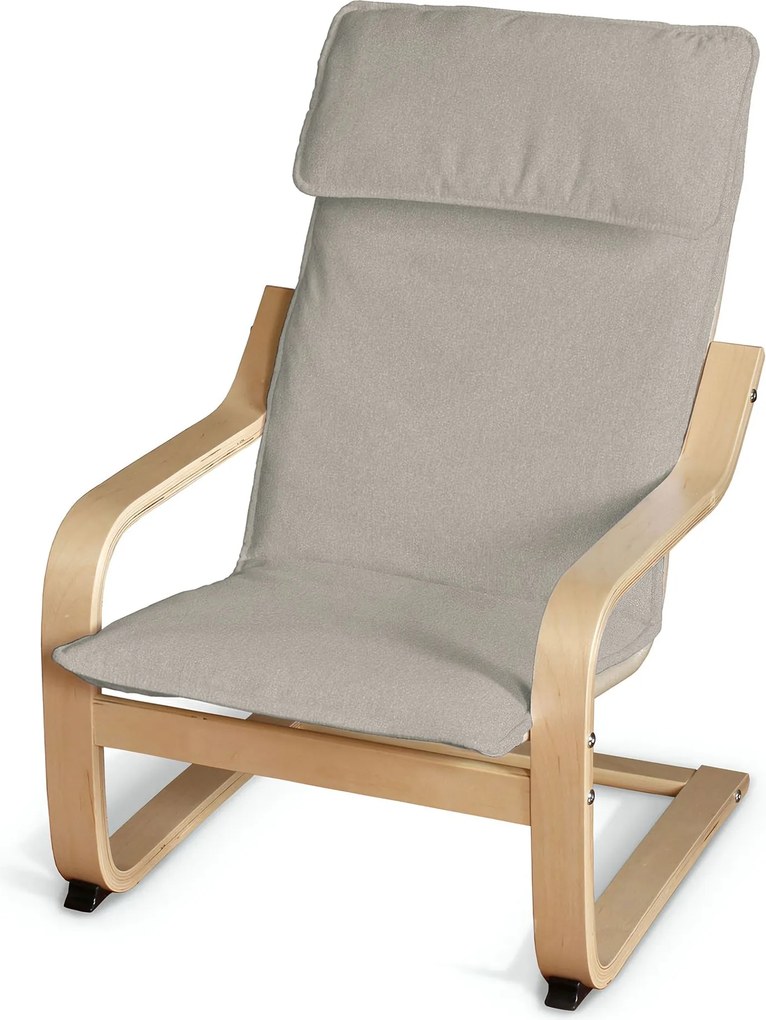 Sedák na dětské křeslo IKEA Poäng barva béžová látka pletený vzor