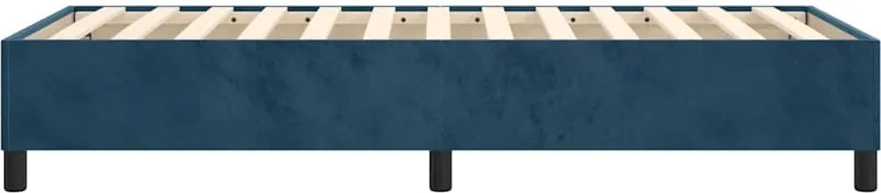 Rám postele s boxspringem tmavě modrý 80x200 cm samet 3121088