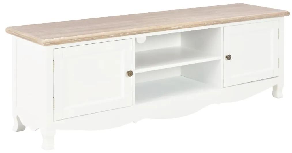 249889 vidaXL TV stolek bílý 120 x 30 x 40 cm dřevo