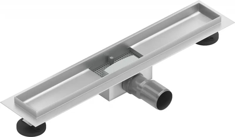 Mexen Flat nerezový sprchový žlab 60 cm - tělo žlabu bez krytu, 1015060