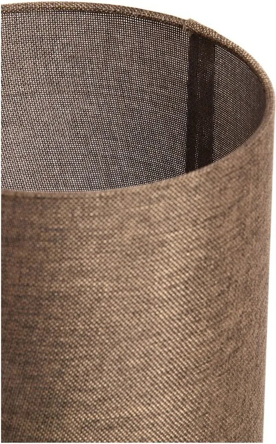 Hnědá stolní lampa s textilním stínidlem (výška 58 cm) Micky – Light & Living