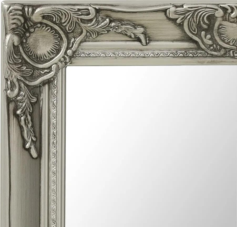 vidaXL Nástěnné zrcadlo barokní styl 60 x 60 cm [320334] Barva: Bílá