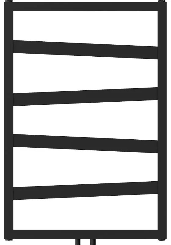 Mexen, Mexen Zoom dekorativní koupelnový radiátor 770 x 530 mm, 275 W, černý - W130-0770-530-00-70