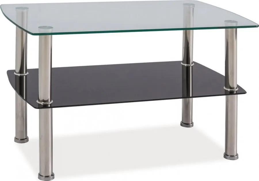 Casarredo - Komfort nábytek Konferenční stolek IRENE sklo/chrom