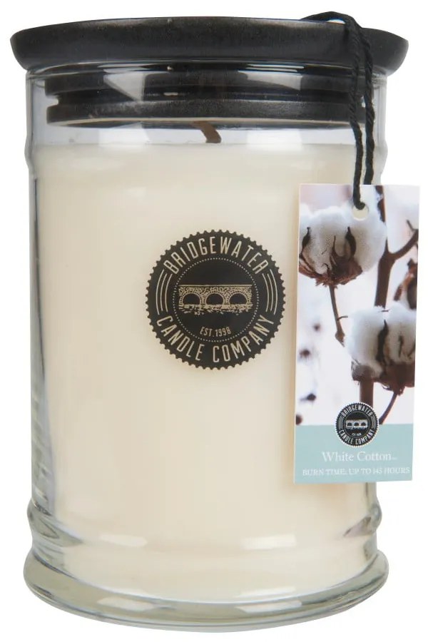 BonamiVelká svíčka ve skle Bridgewater candle Company Sweet White Cotton, doba hoření 140 - 160 hodin