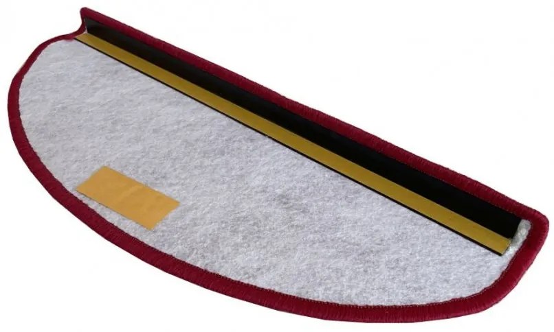 Vopi Nášlapy na schody Astra červená půlkruh, samolepící - 28x65 půlkruh (rozměr včetně ohybu)