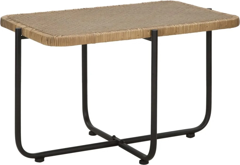 Konferenční stolek Cebu 75 cm černý/hnědý
