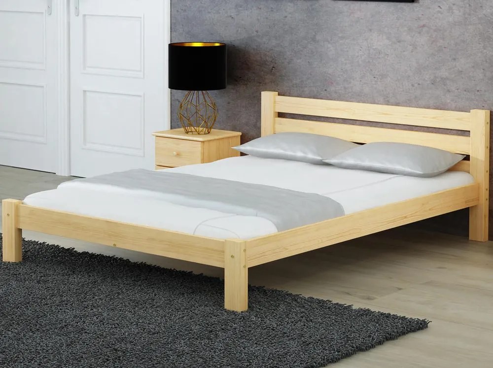 Magnat Borovicová postel Daila 160 x 200 cm - Bílá