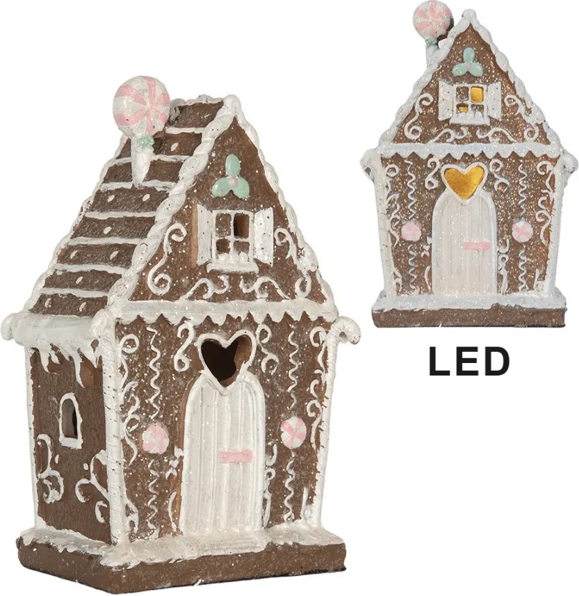 Perníková LED chaloupka Gingerbread Cotti - 14*9*21 cm