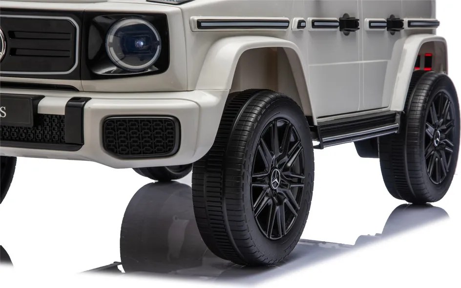 LEAN CARS Akumulátorové vozidlo Mercedes G 4x4 24 V 2580, bílé