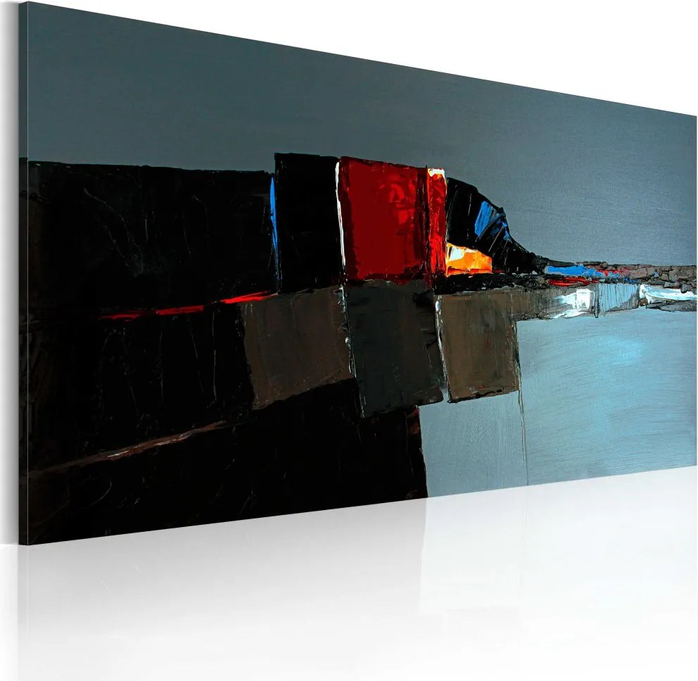 Bimago Ručně malovaný obraz - Abstract elephant 120x60 cm