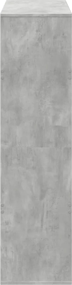 Dělicí stěna betonově šedá 100 x 33 x 125,5 cm kompozitní dřevo 3309522