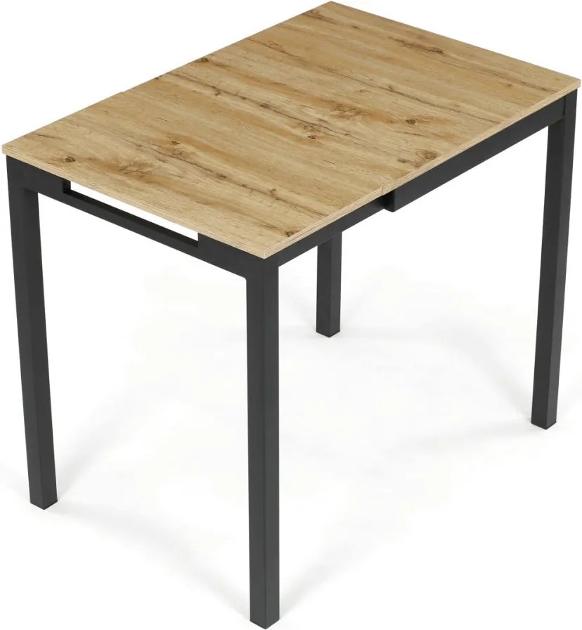 Jídelní stůl rozkládací 60-90x60 cm GDT-206 OAK, melamin, dub – Barva (vyberte): hnědá hnědá