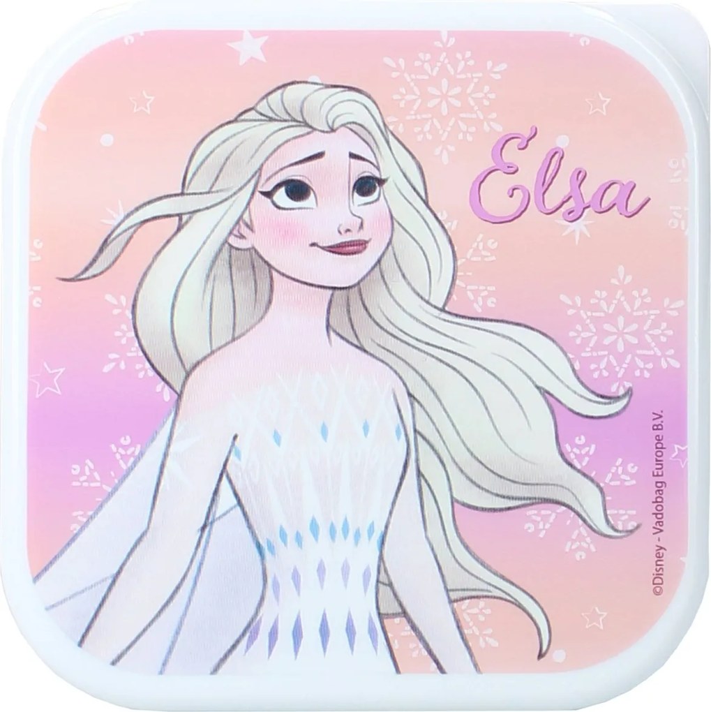 Svačinové boxy Ledové království - Frozen - motiv Elsa a Olaf - sada 3ks