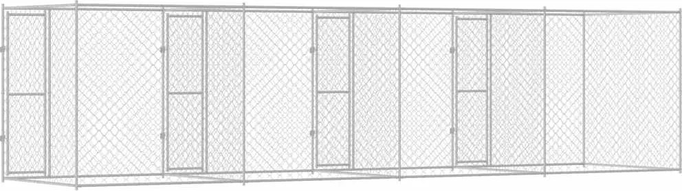 Klec pro psa Stříbrná 800 x 200 x 200 cm Pozinkovaná ocel 3368308