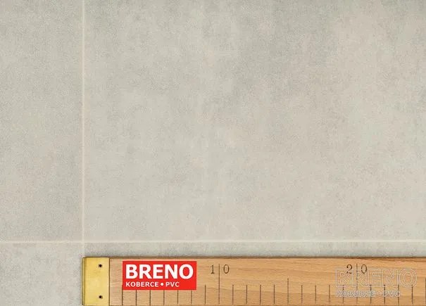 Breno PVC SUPERTEX Toledo 572 – šedá betonová dlažba, šíře 300 cm