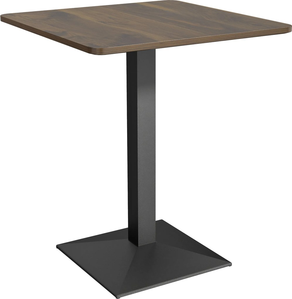 HOMCOM jídelní stůl pro 2 osoby, 70 × 70 × 75 cm, ořech