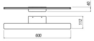 Redo 01-2503 - LED Koupelnové osvětlení zrcadla BARRIO LED/17,25W/230V IP44 bílá