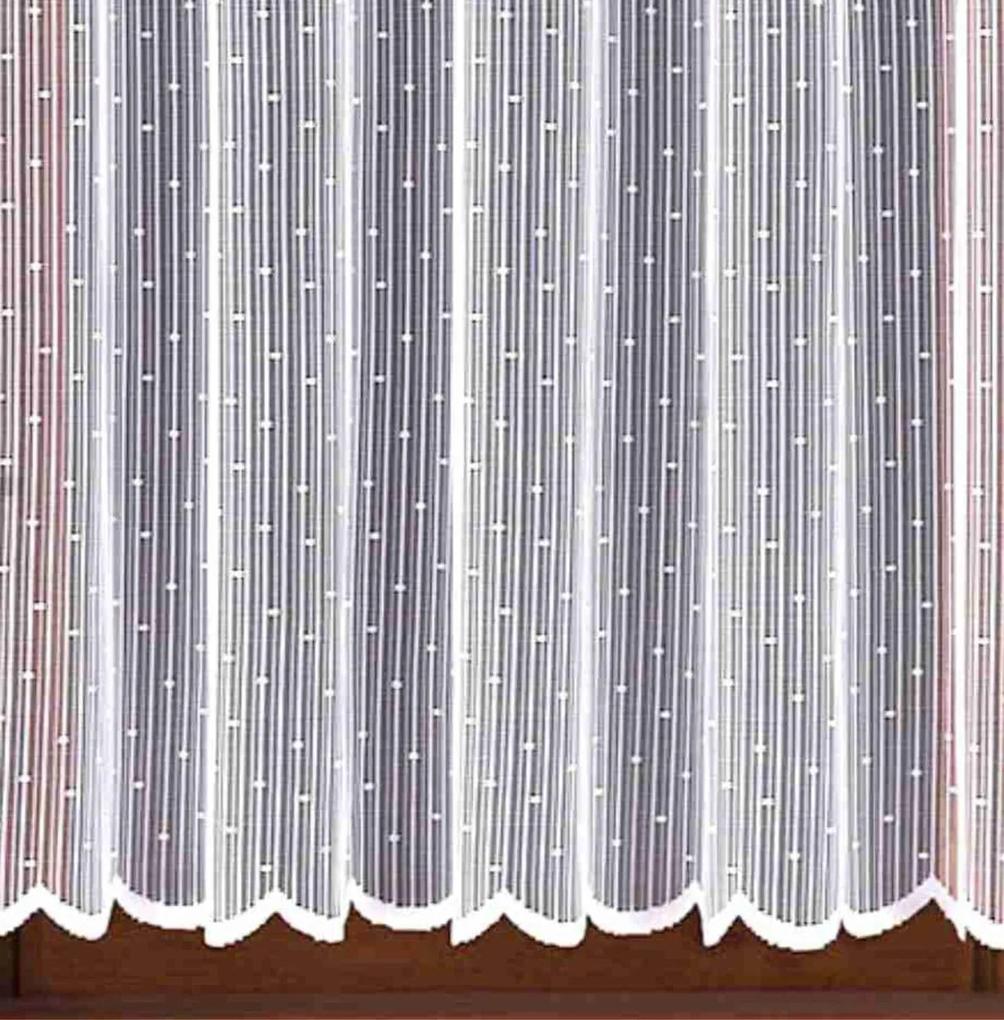 Forbyt, Hotová záclona nebo balkonový komplet, Dora, bílá 300 x 130 cm