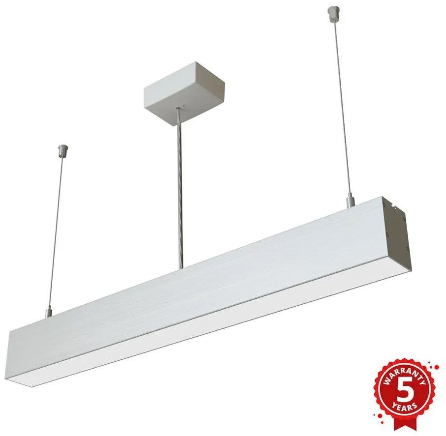 APLED APLED - LED Lustr na lanku LOOK LED/23W/230V 4000K 60 cm stříbrná AP0121