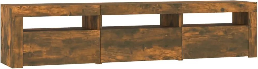 TV skříňka s LED osvětlením kouřový dub 180x35x40 cm 3152759