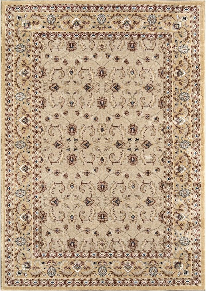 Angel Carpet, Kusový koberec Sultan 26 Beige, 80x150, béžová, kancelář