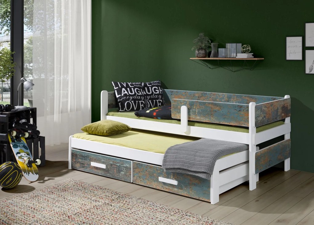 Rozkládací postel Solano s úložným prostorem 80x200 cm