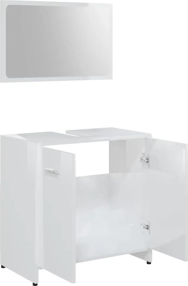 vidaXL 3dílný set koupelnového nábytku dřevotříska [3154406] Barva: Betonová šedá