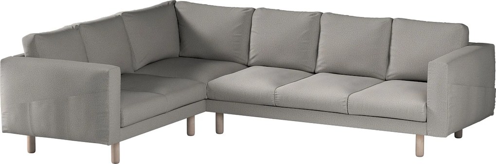 Potah na pohovku IKEA Norsborg rohová 5-místná barva šedá látka pletený vzor