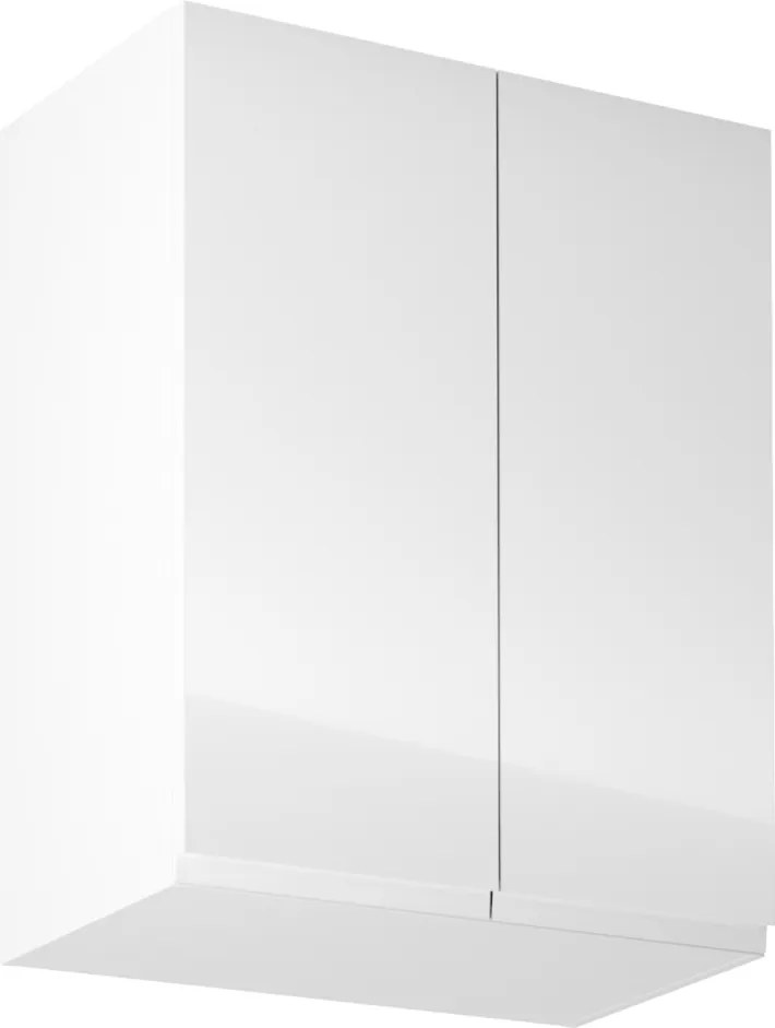 Horní skříňka, bílá/bílý extra vysoký lesk, AURORA G602F