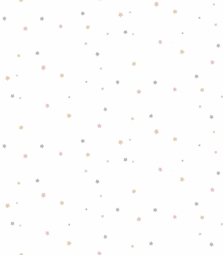 Bílá vliesová tapeta s hvězdičkami, 17164, MiniMe, Cristiana Masi by Parato