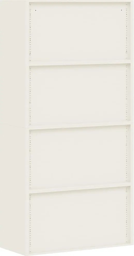 Kartotéka bílá 90 x 40 x 180 cm ocel 339752